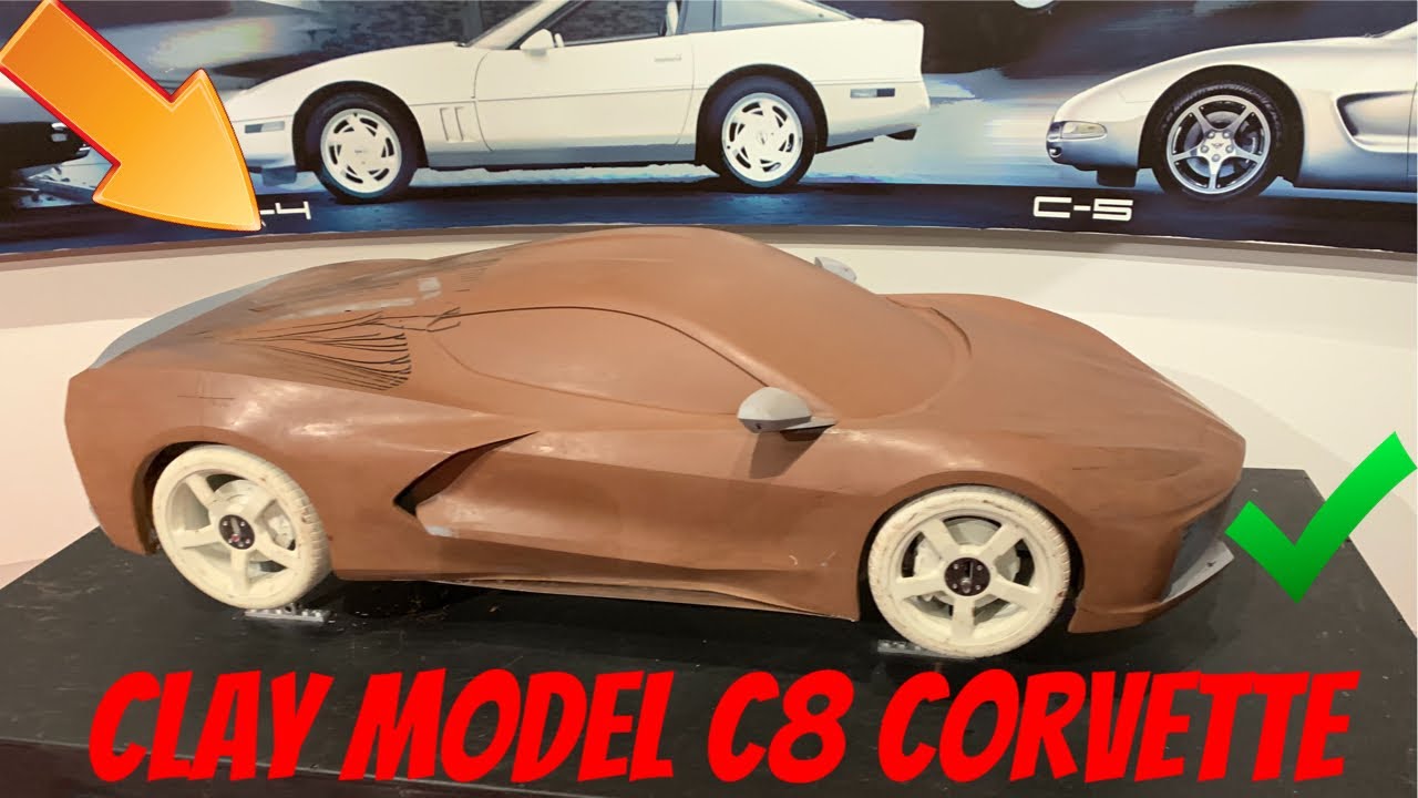 The Real Clay Model 2020 Mid Engine C8 Corvette - YouTube