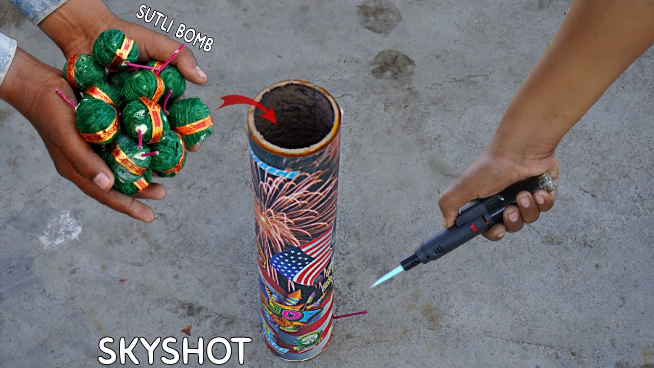 Sutli Bomb In Skyshot || आसमान गुंज उठा जब सुतली बम फटा || Diwali ...
