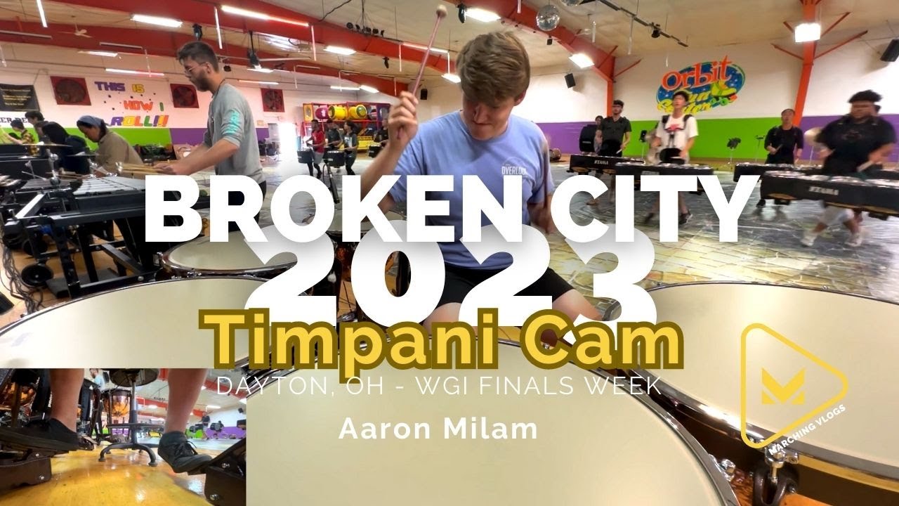 Broken City 2023 Timpani Cam - Aaron Milam - WGI FINALS WEEK - YouTube