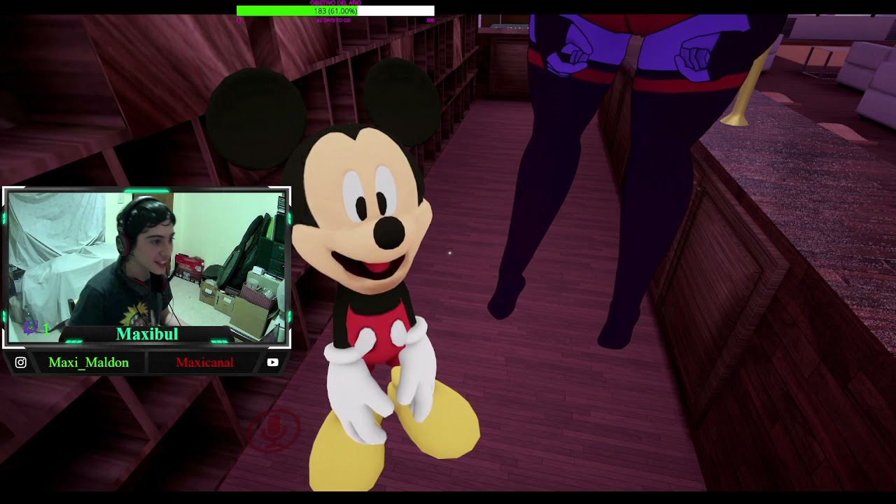 Me encuentro a Mickey mouse en vr chat XD - YouTube