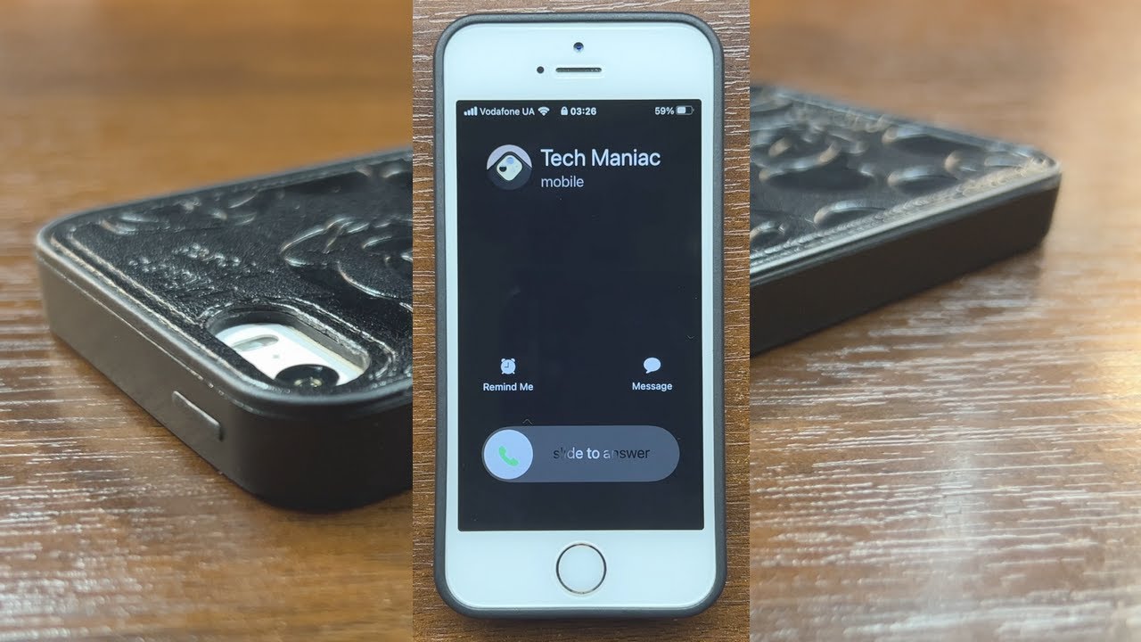 iPhone SE Incoming Call in a New Cheap Cover Case - YouTube