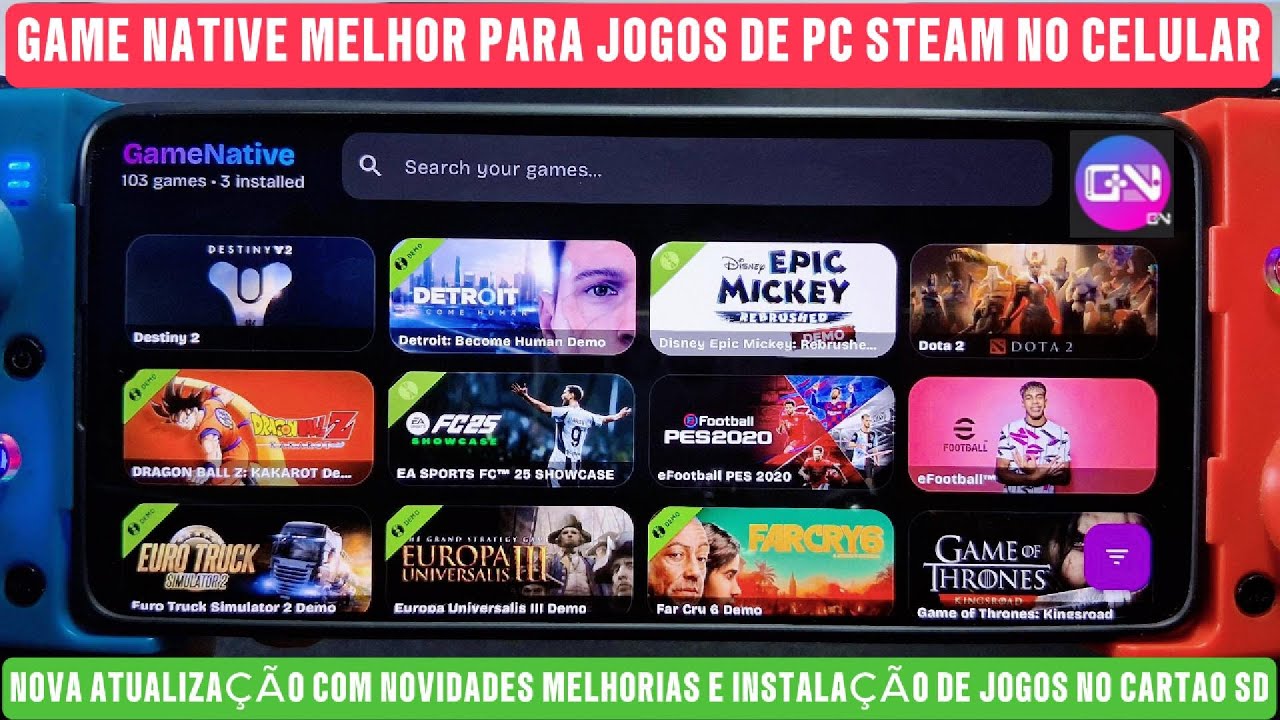 GAME NATIVE V0.5.2 SUPORTE PARA JOGOS NO CARTÃO SD MELHORIAS NO ...