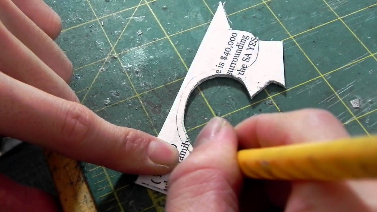 Paper Revolver Pt. 3: Cutting the Hard Paper - YouTube