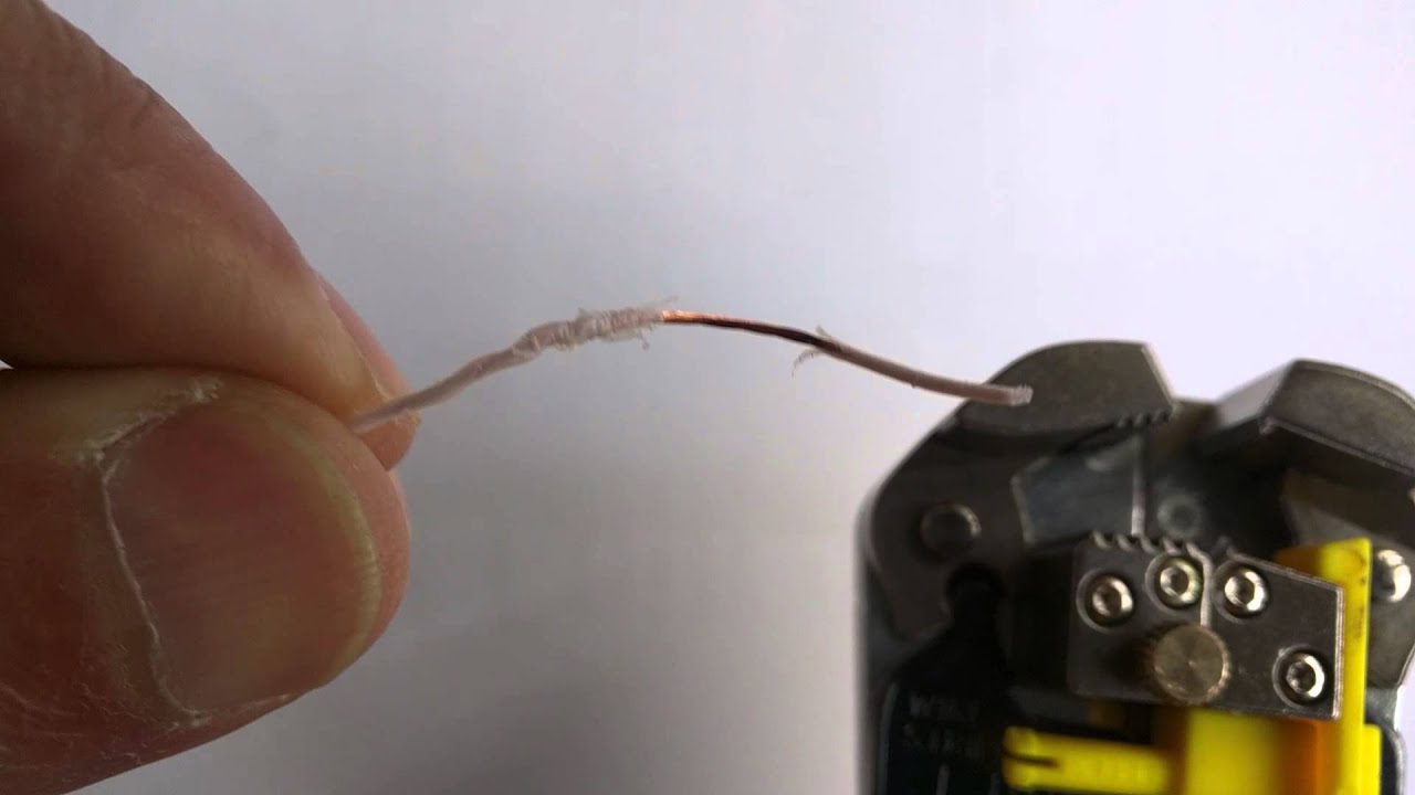 Chinese Wire Stripper with damaged bottom blade - YouTube