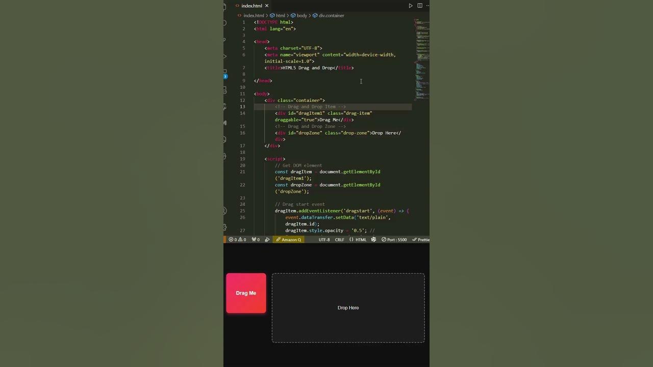Html Api Drag And Drop Coding Programminghtml5css3 Webdevelopment
