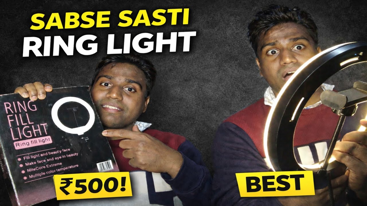 Best Budget Ring Light under ₹500 for YouTube, Reels, Instagram ...