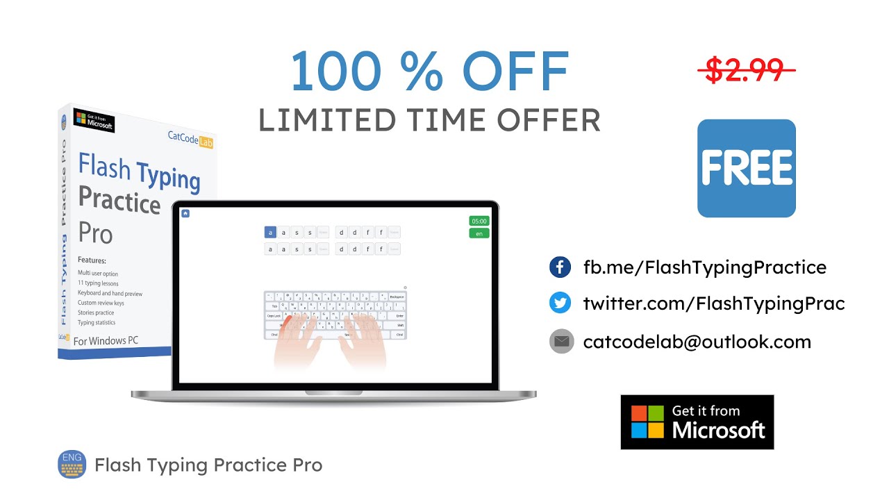 Introducing Flash Typing Practice | Learn how To Touch Type. - YouTube