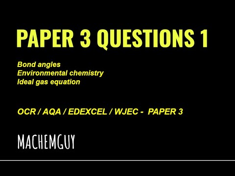 A LEVEL CHEMISTRY PAPER 3 QUESTION WALKTHROUGH 1 - YouTube
