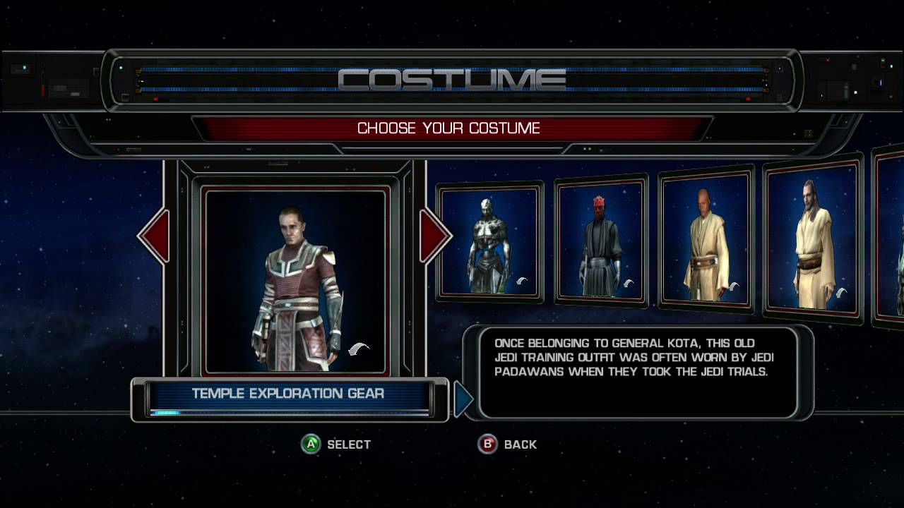 Star Wars The Force Unleashed DLC skins and crystal bonuses - YouTube