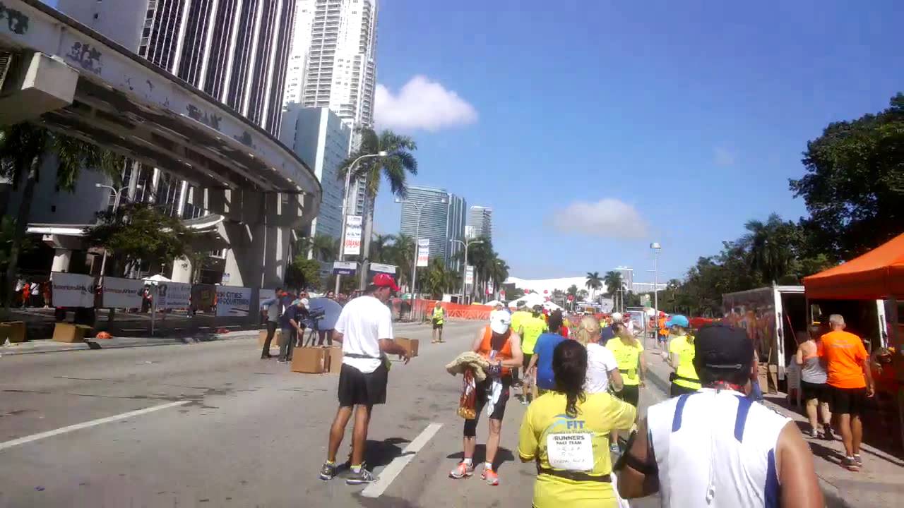 Miami Marathon 2014 Finish Line - YouTube