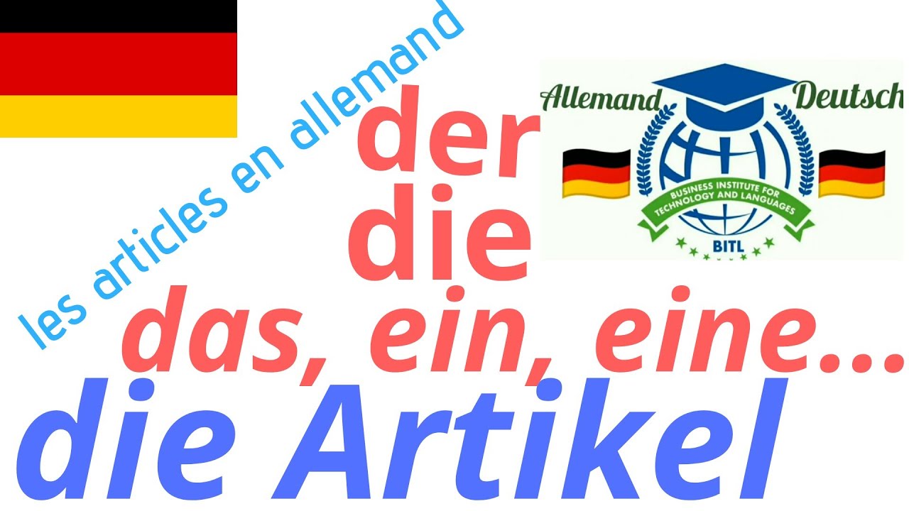 der, die, das: les articles en allemand, die Artikel - YouTube