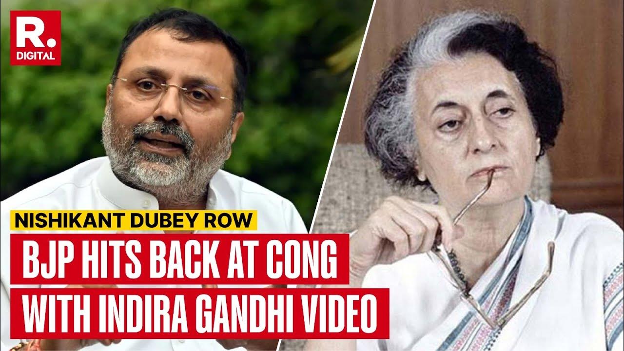BJP Hits Back At Cong With A Video Of Indira Gandhi Attacking The Judiciary Amid Nishikant Dubey ...