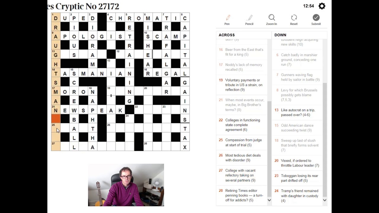 Learn To Solve The Times Cryptic Crossword: 18 October 18 - YouTube