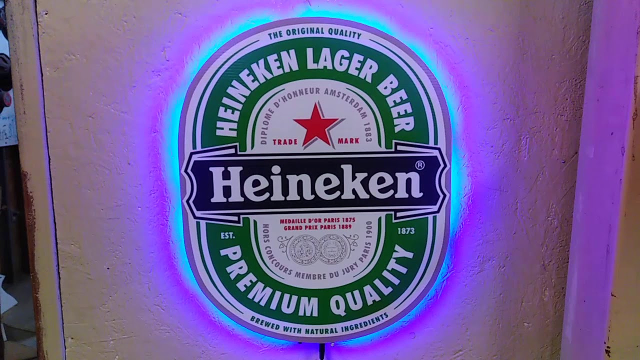 HEINEKEN RGB LAMPARA LED - YouTube