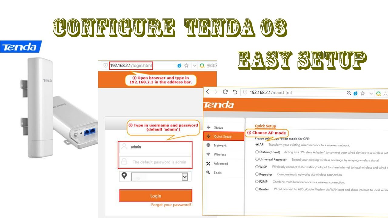 How to setup and configure Tenda as an Access Point step by step - YouTube