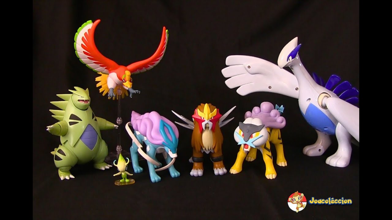 Figuras Pokémon Entei, Raikou, Suicune, y Ho-oh Tomy, Lugia Hasbro y ...