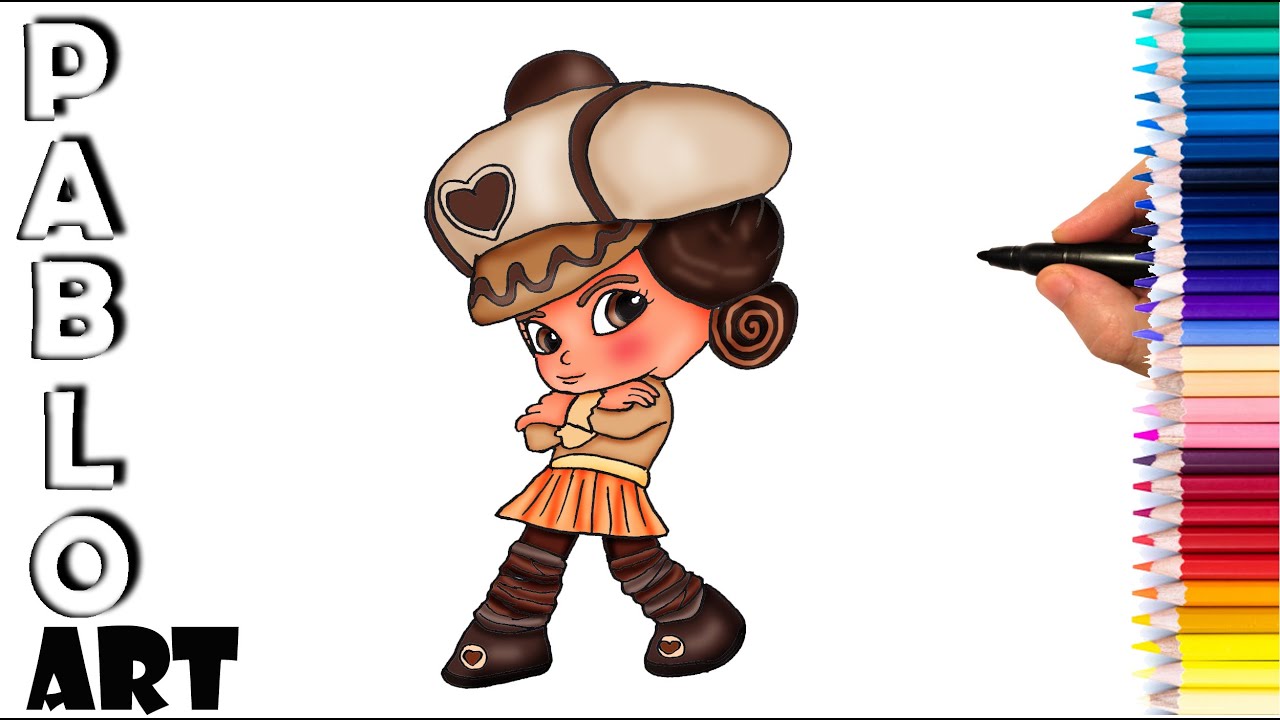 How to draw Crumbelina DiCaramello | Learn to Draw step by step - YouTube