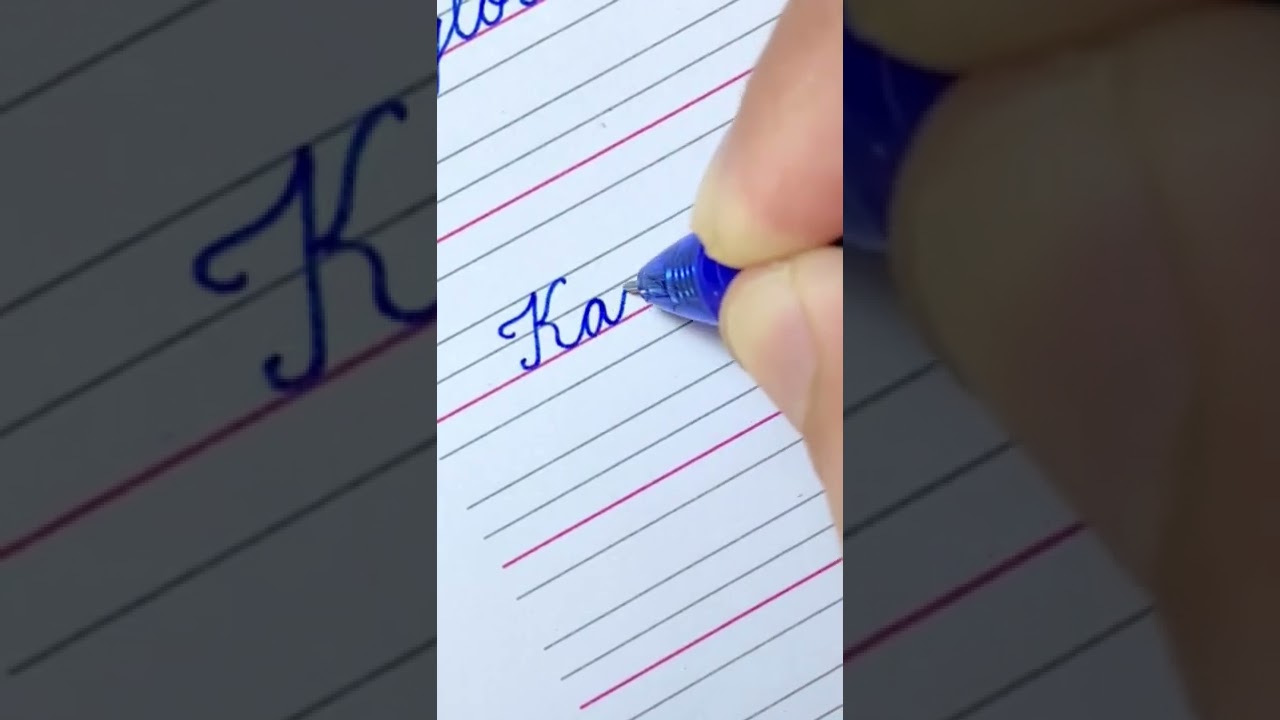 How to write “Karma” in English Cursive writing | Handwriting ...