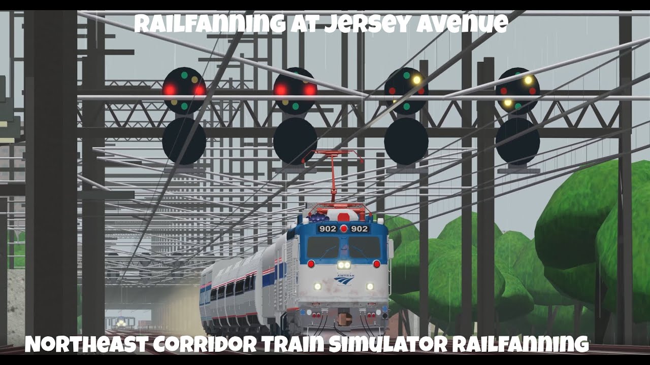 Roblox Rush Hour Railfanning at Jersey Avenue (Northeast Corridor Train ...