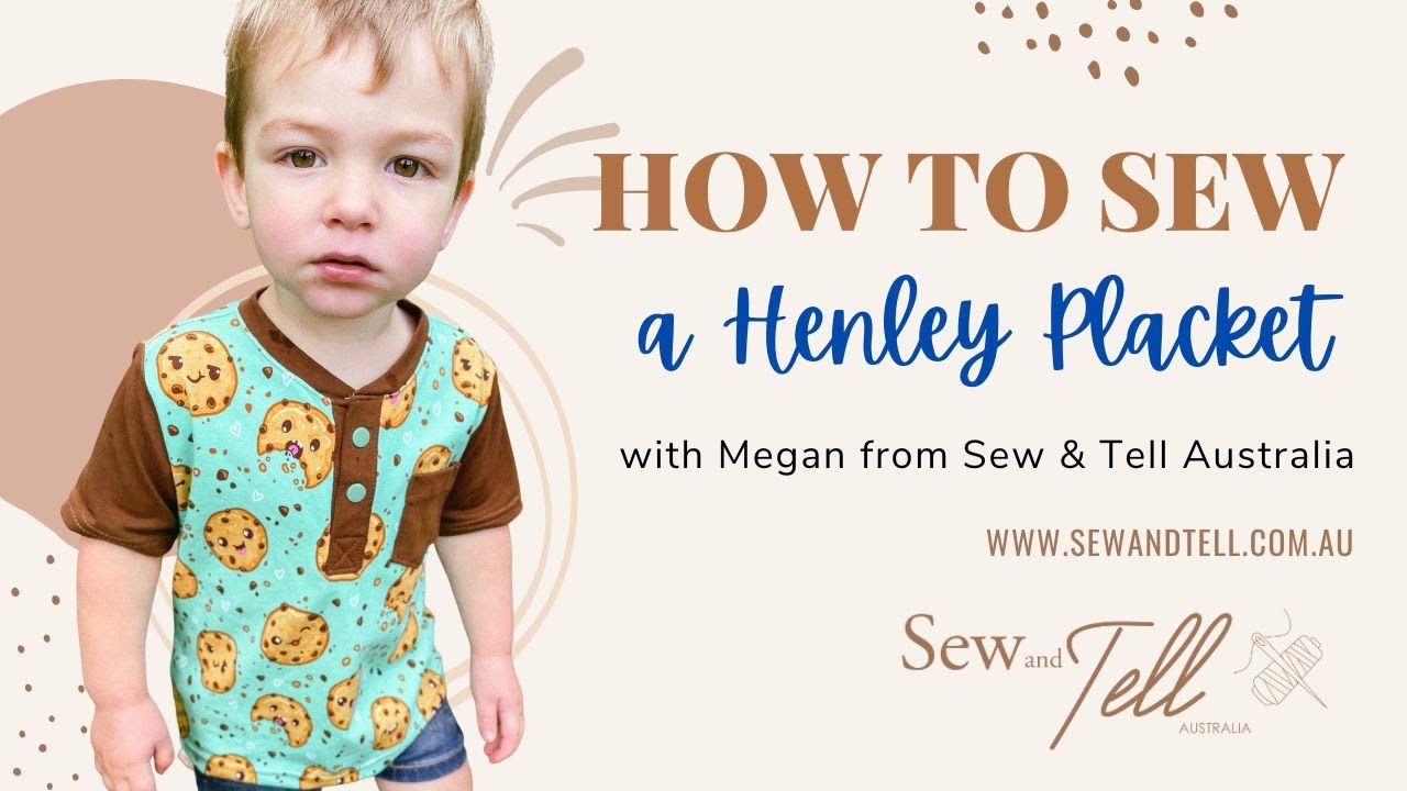 How to sew a Henley Placket - Kids Pocket Henley Shirt from Ellie & Mac ...