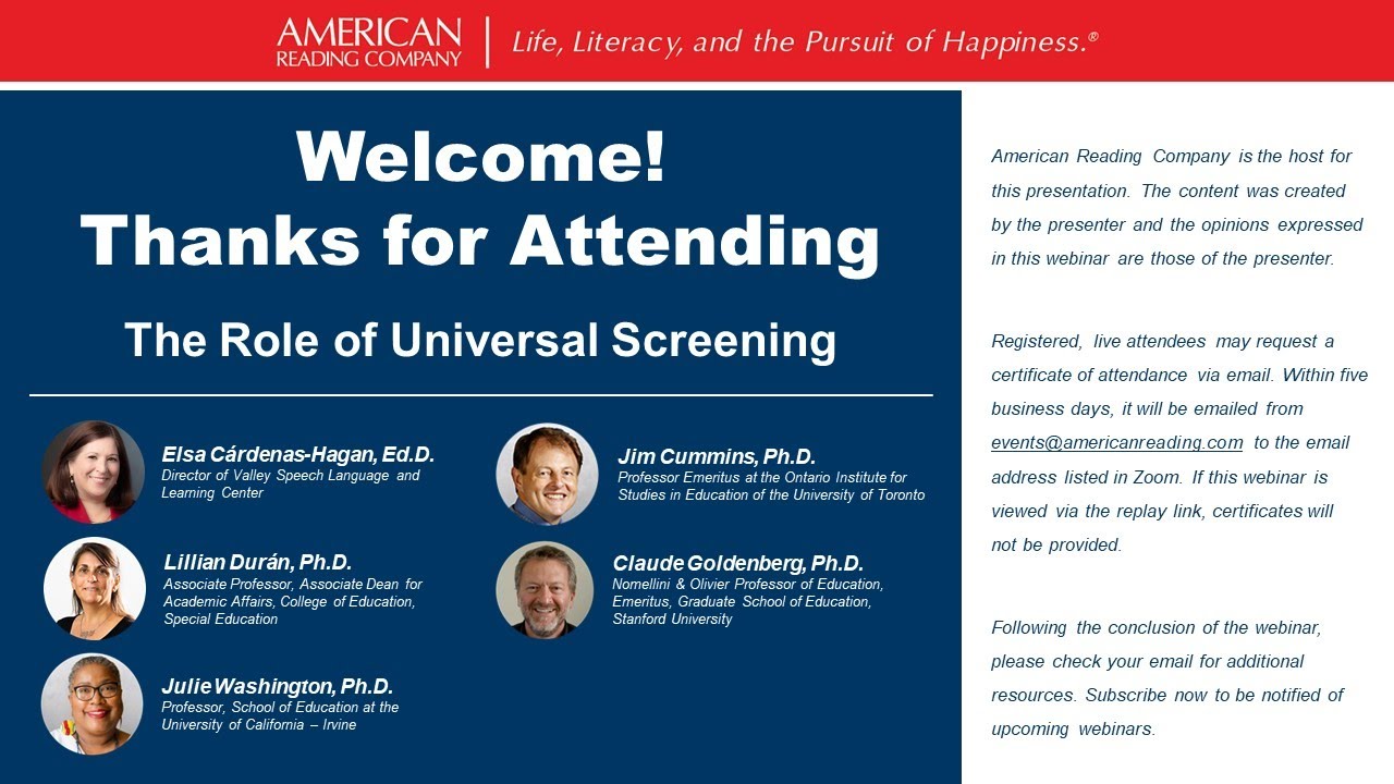 The Role of Universal Screening - YouTube