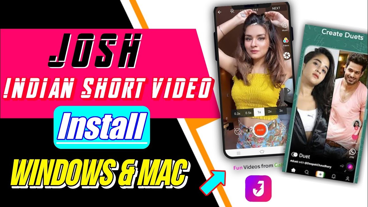 How to Run Josh App on Low Pc | Windows & Mac | Short Video Maker App ...