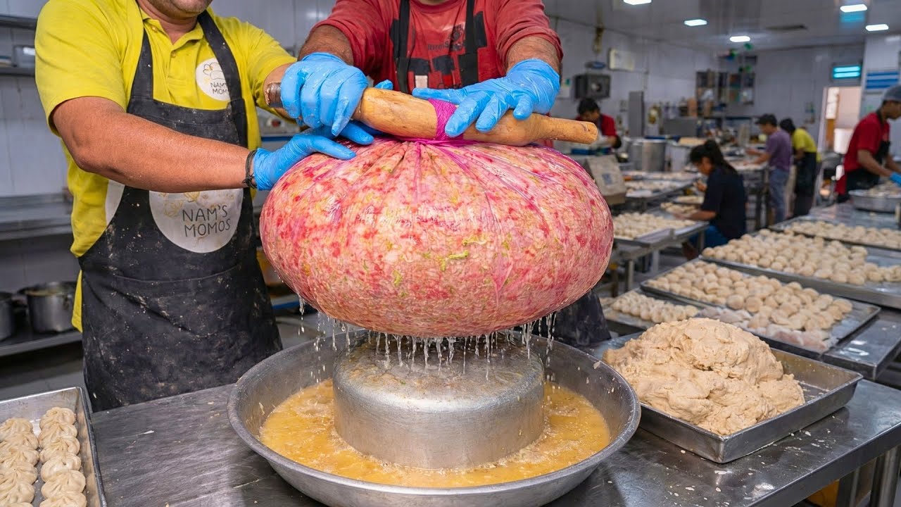 From Vegetables to Thousands of Veg Momos | Inside a Working Factory ...