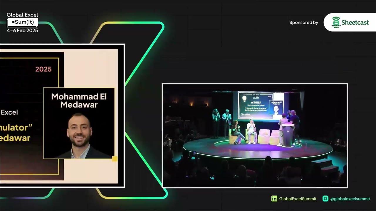 I WON! 🎉🥳🎊 GLOBAL EXCEL AWARD🏆Most Innovative Use of Excel 🥇 Microsoft Excel Simulator - YouTube