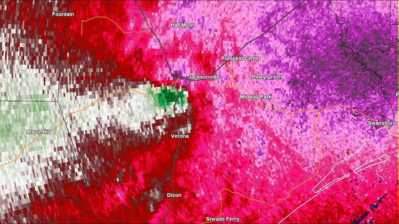 NWS Radar Loop April 13th, 2020 Haws Run Tornado (SRV) - YouTube