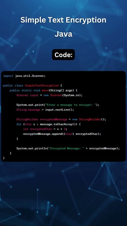 Simple Text Encryption In Java Coding Gaming Code Coder Java