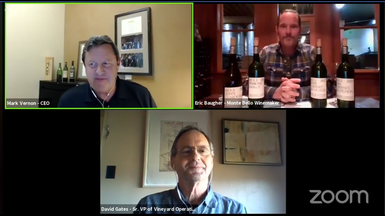 RIDGE Virtual Winemaker Roundtable: Monte Bello Estate & HVS Wines ...