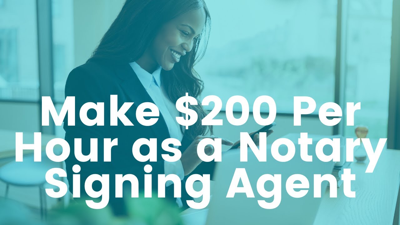 Make $200 Per Hour as a Notary Signing Agent - YouTube