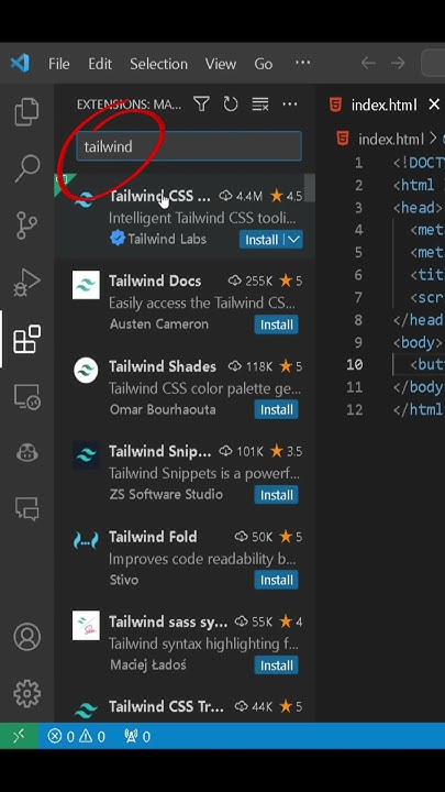 Extensión Tailwind Css Css Tailwindcss Tailwind Html Vscode Reactjs Frontend Programming