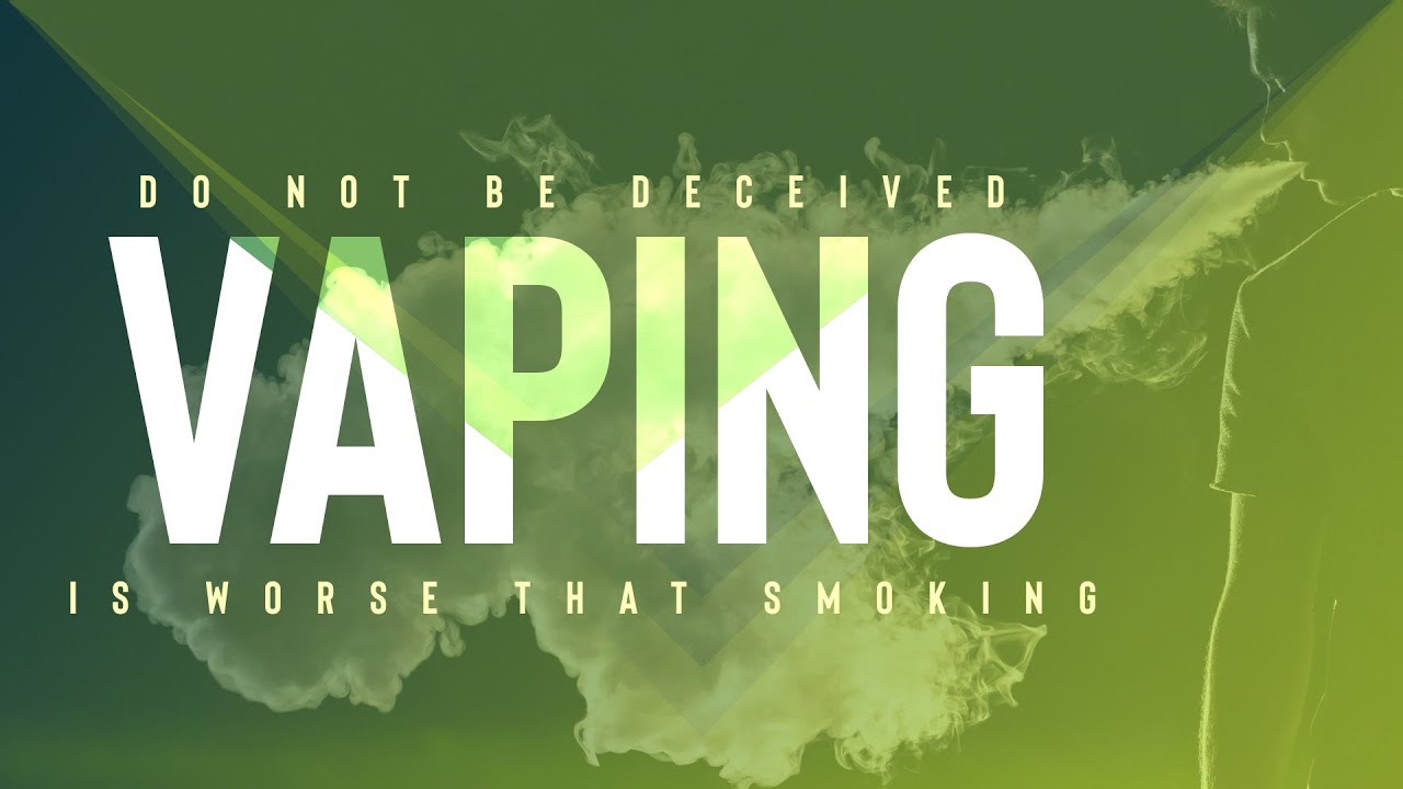 DO NOT BE DECEIVED! Vaping is worse than smoking by Prof. Lesego Daniel ...