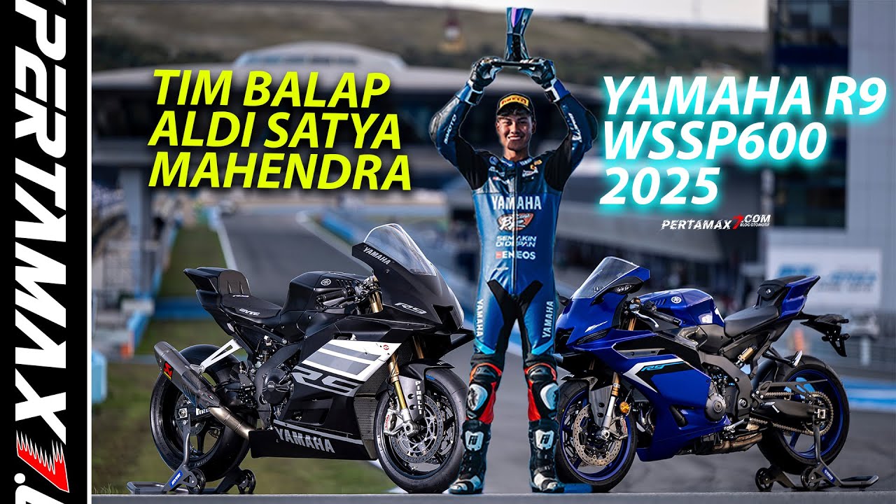 Tim Balap Aldi Satya Mahendra WSSP 2025 Yamaha R9 Terbaru Bersama Can ...