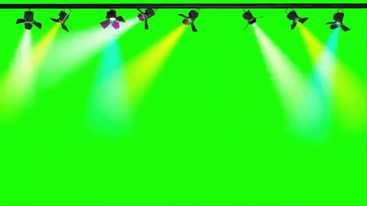 CHROMA KEY EFEITO LUZES COLORIDAS DE PALCO - YouTube