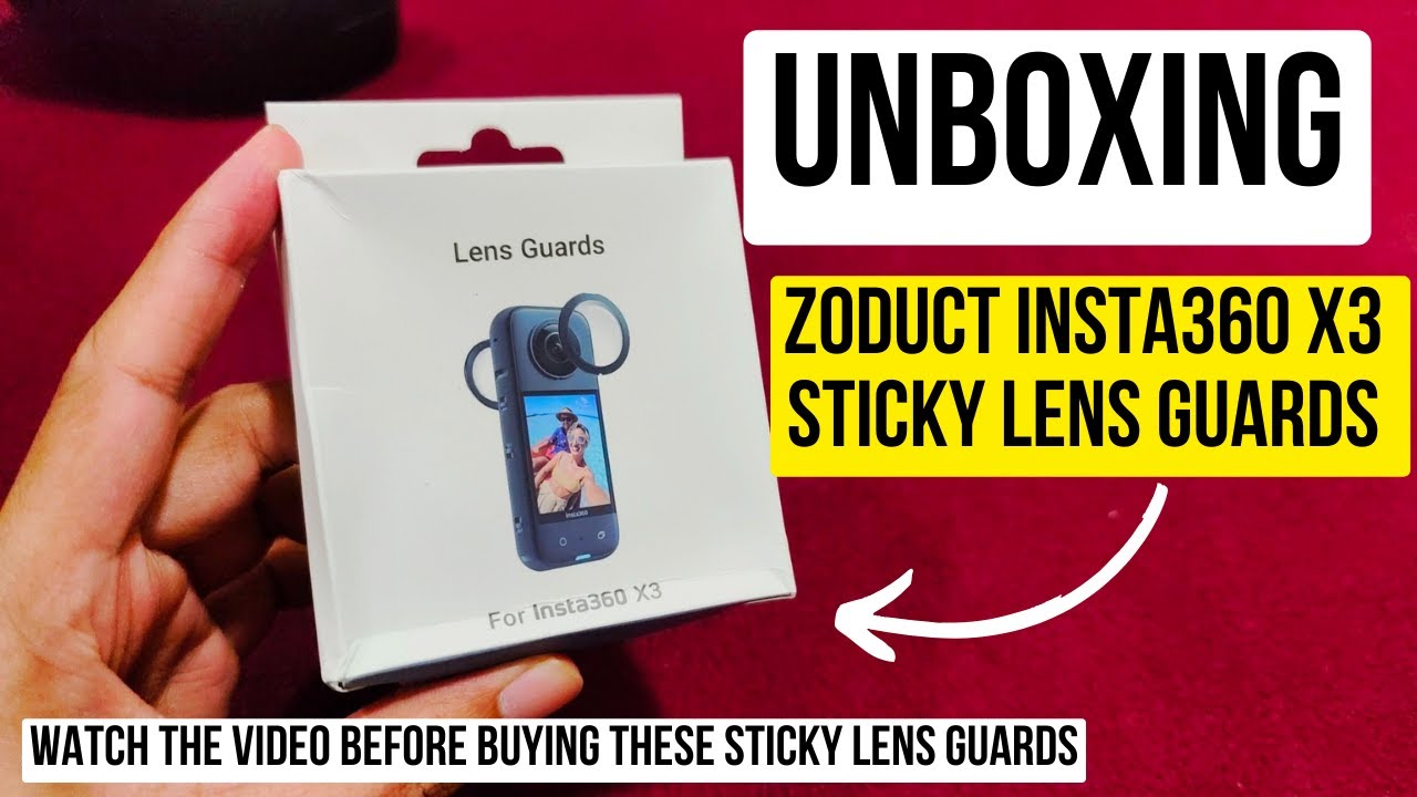 Sticky Lens Guard (Dont By These Insta360 x3 Lens Guards) My Honest ...