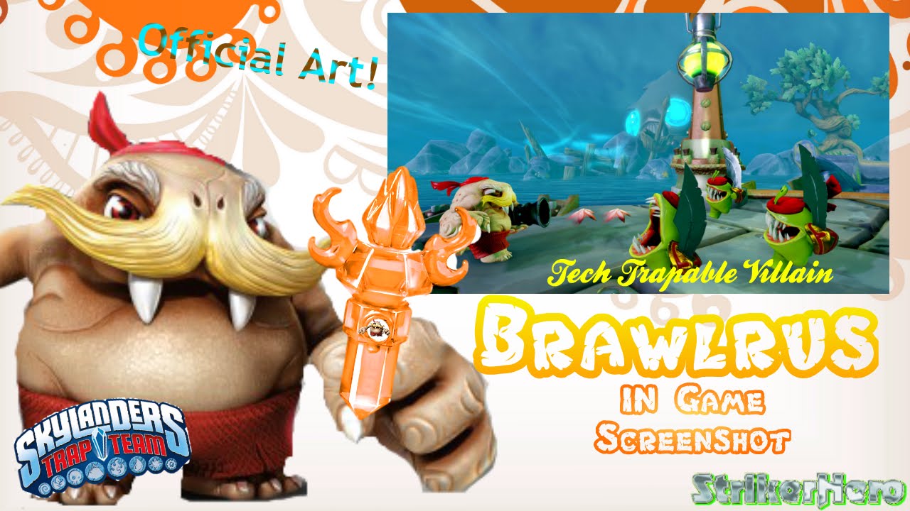 Skylanders Trap Team: Brawlrus Tech Villain Screenshot & Official Art ...