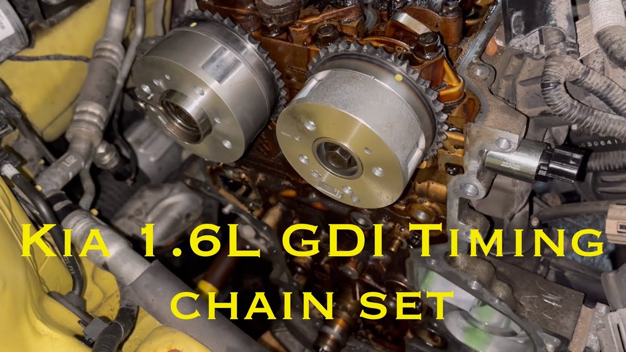2016 Kia Rio 1.6L GDI Timing chain replacement quick overview and key points - YouTube
