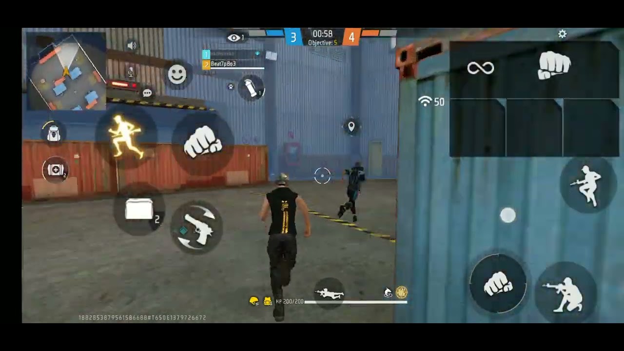 free fire run funny seen game playing video - YouTube
