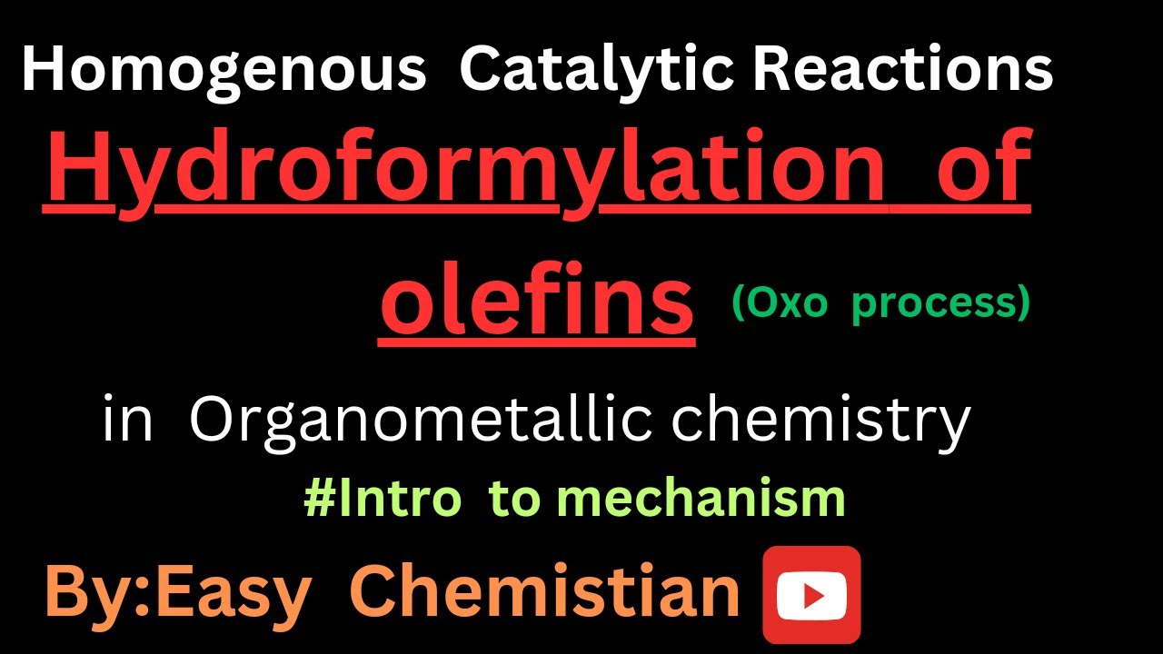 Hydroformylation of Olefins,Mechanism,Oxo process,Organometallic ...
