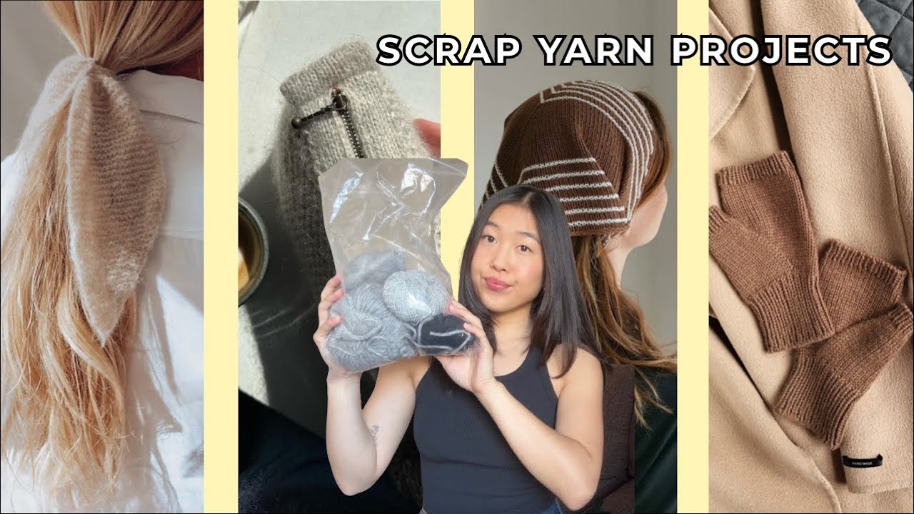 5 Knitting Projects For Your Scrap Yarn Stash - YouTube