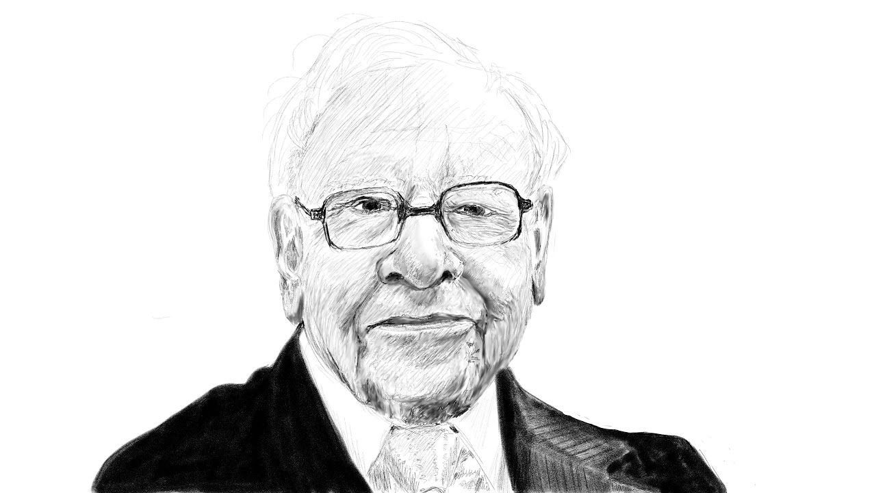 Warren Buffett Portrait Time Lapse - YouTube