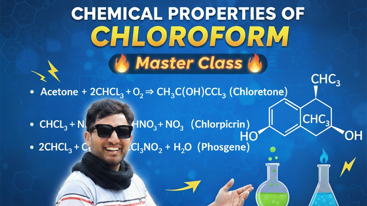 Chemical Properties of CHLOROFORM || HALOALKANES || Class 12 Chemistry ...