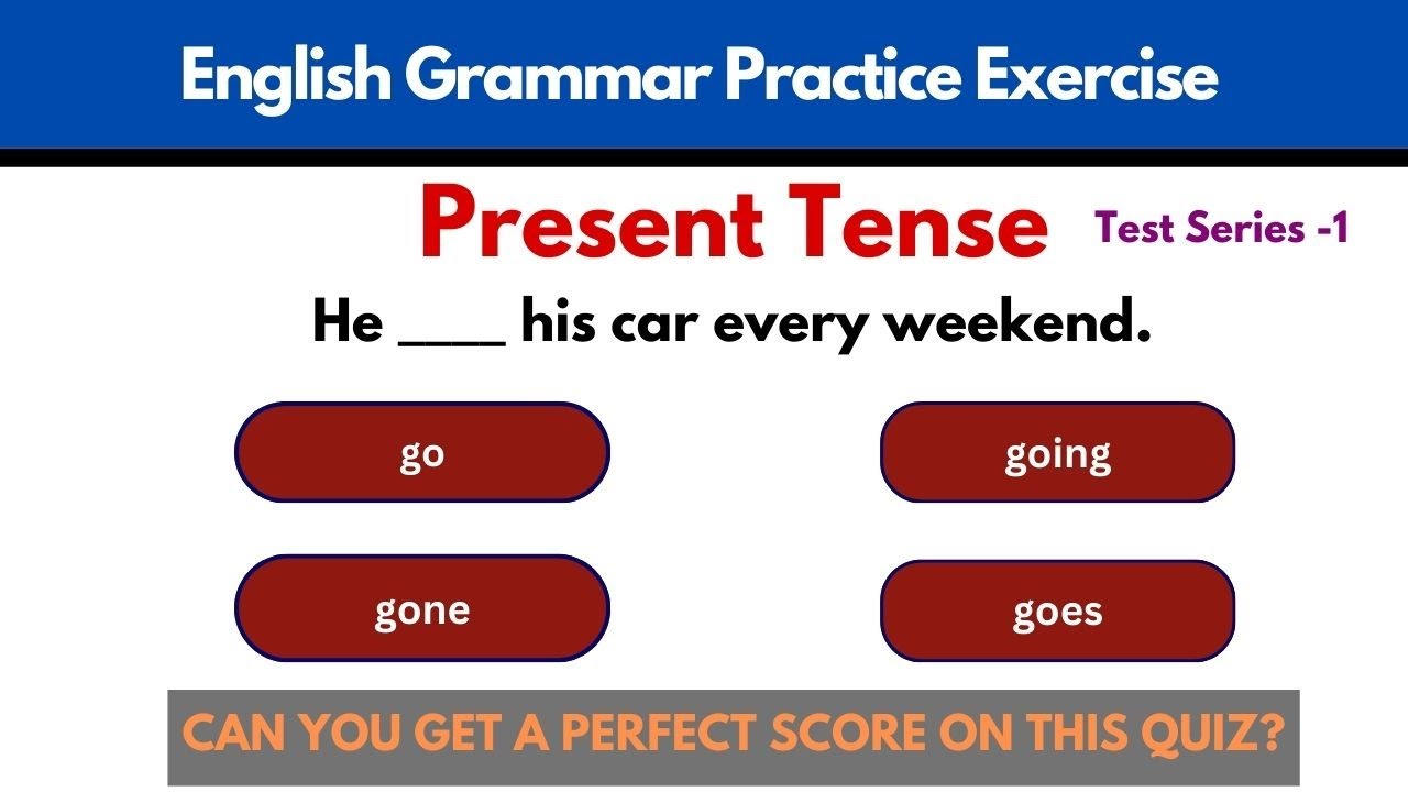 Present Tense Practice Exercise -1 | tenses | #learnenglish # ...