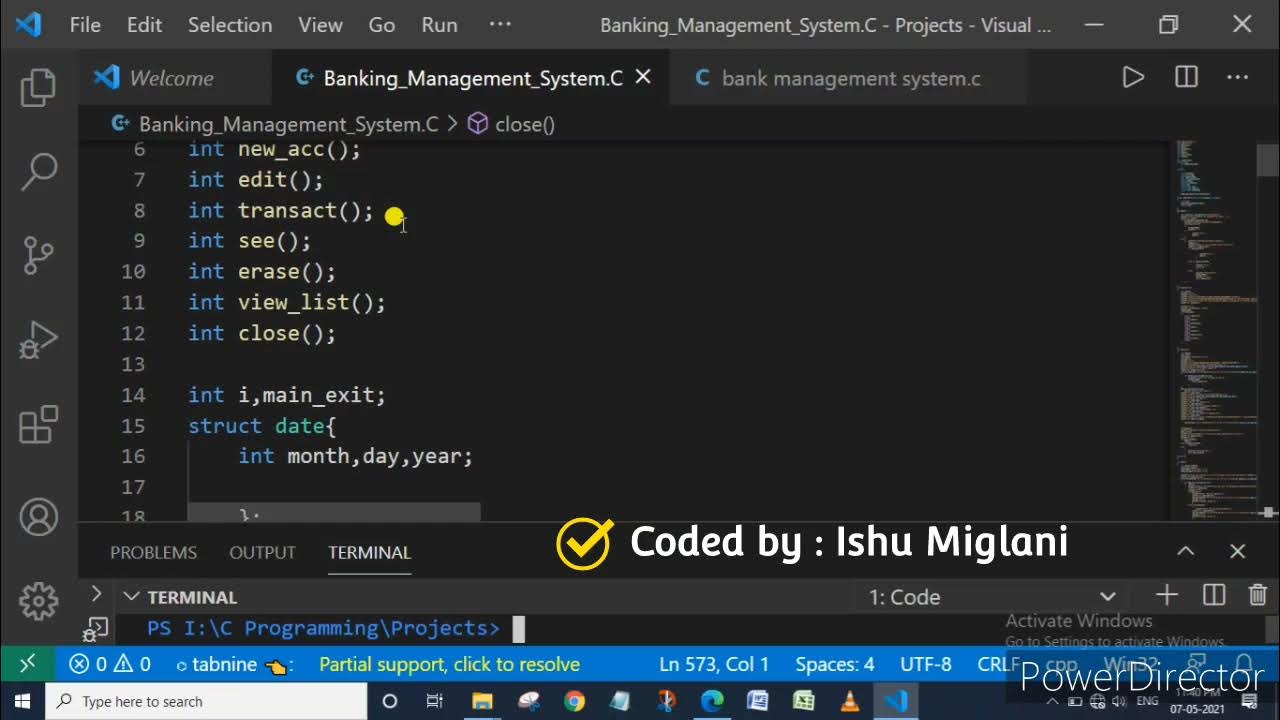 Bank Management System || C programming Project - YouTube