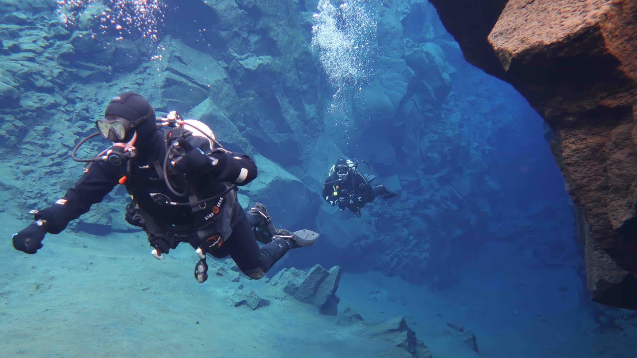 Dive between Continents - Iceland - YouTube