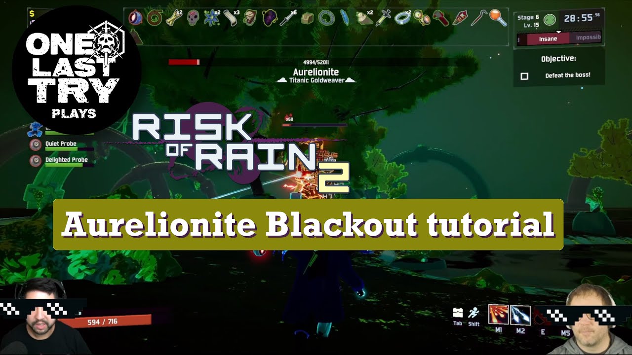 Risk of Rain 2 - Aurelionite Tutorial and Blackout Challenge - YouTube