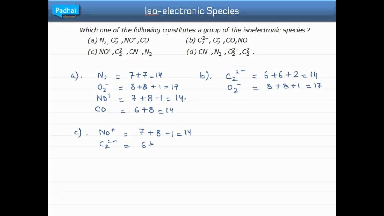 iso-electronic species.mp4 - YouTube