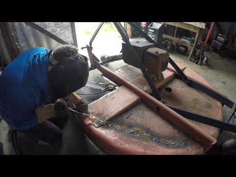 Welding a Bush Hog | Rotary Mower - YouTube